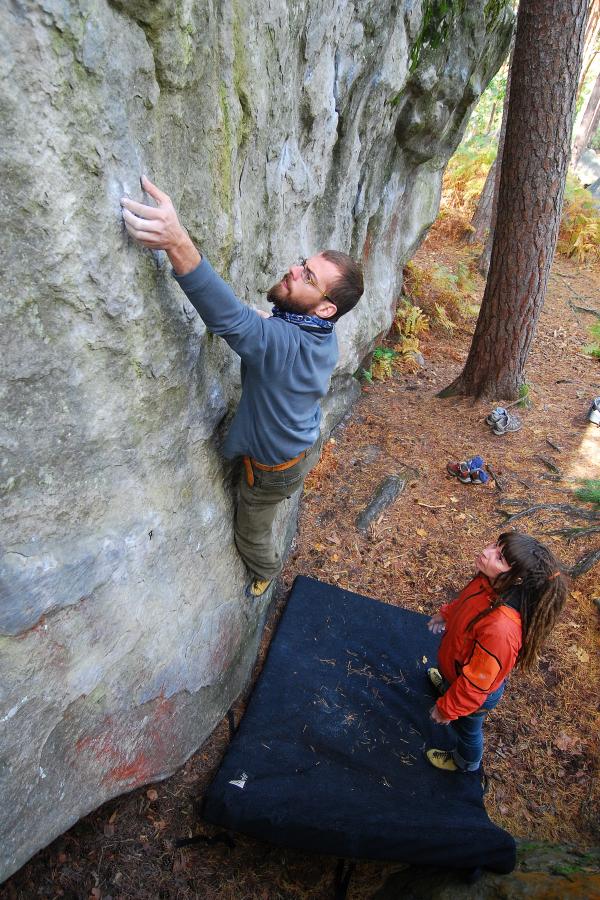 Fall Bouldering in Fontainebleau, France - Climbing