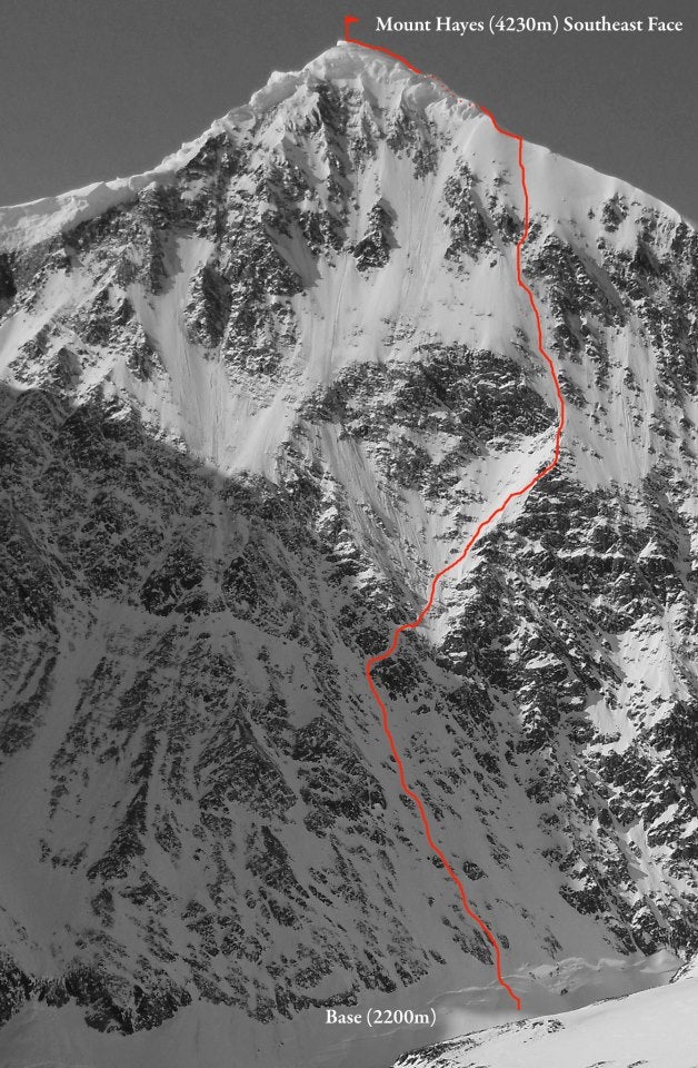 Bold Solo Ascent of Mt. Hayes - Climbing