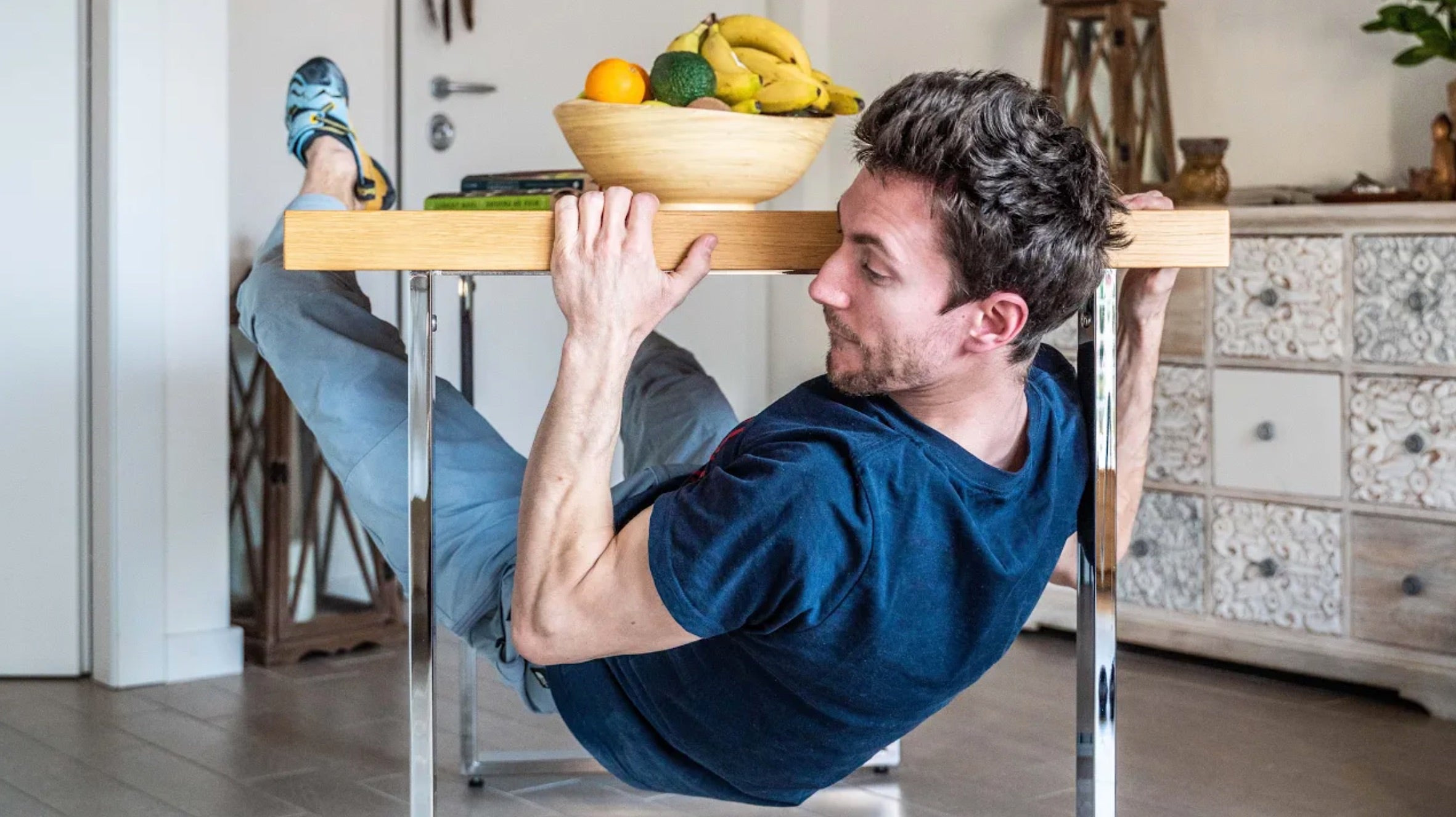 Stefano Ghisolfi's Kitchen Table Climbing Training Routine - Climbing