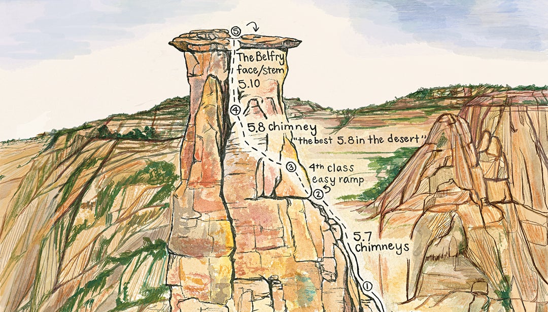 Bell Tower Climb In Colorado National Monument - Climbing