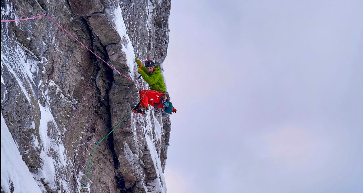 Greg Boswell Does First Ascent of Hard Scottish Mixed Route - Climbing