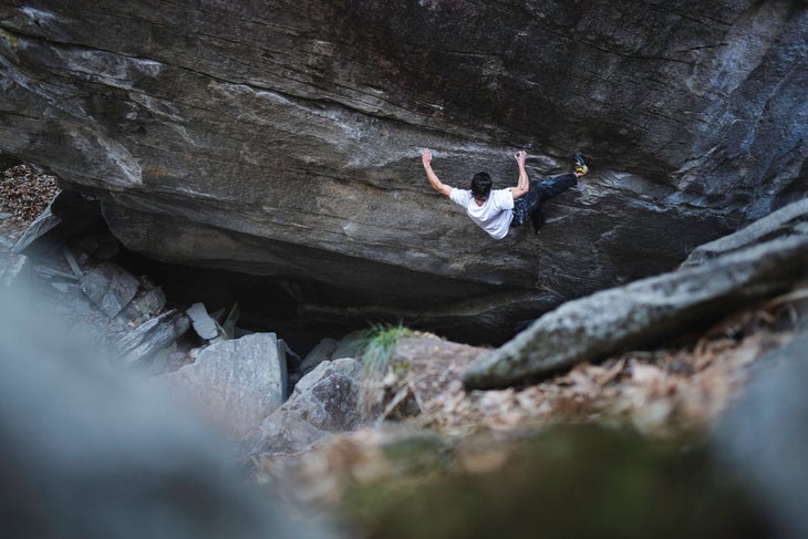 Shawn Raboutou Does First Ascent of “Alphane” (V17) - Climbing