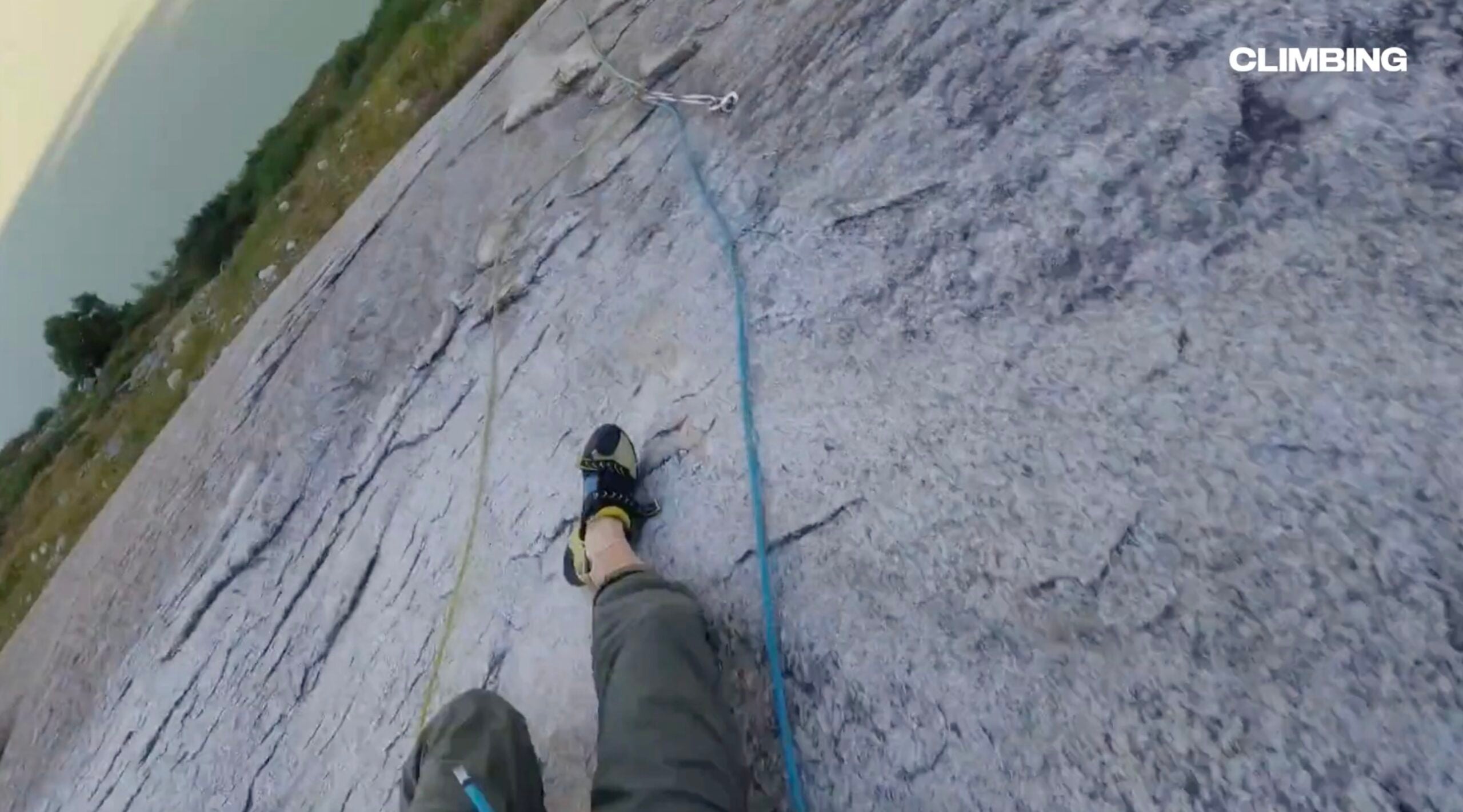 Is This the Most Dangerous Slab Climbing Fall? - Climbing